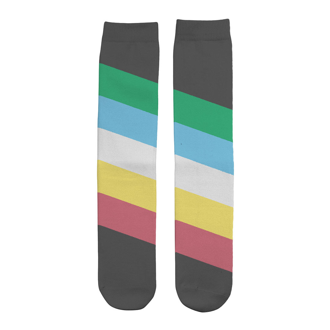Disability Pride Flag Tube Socks | – Rainbow & Co