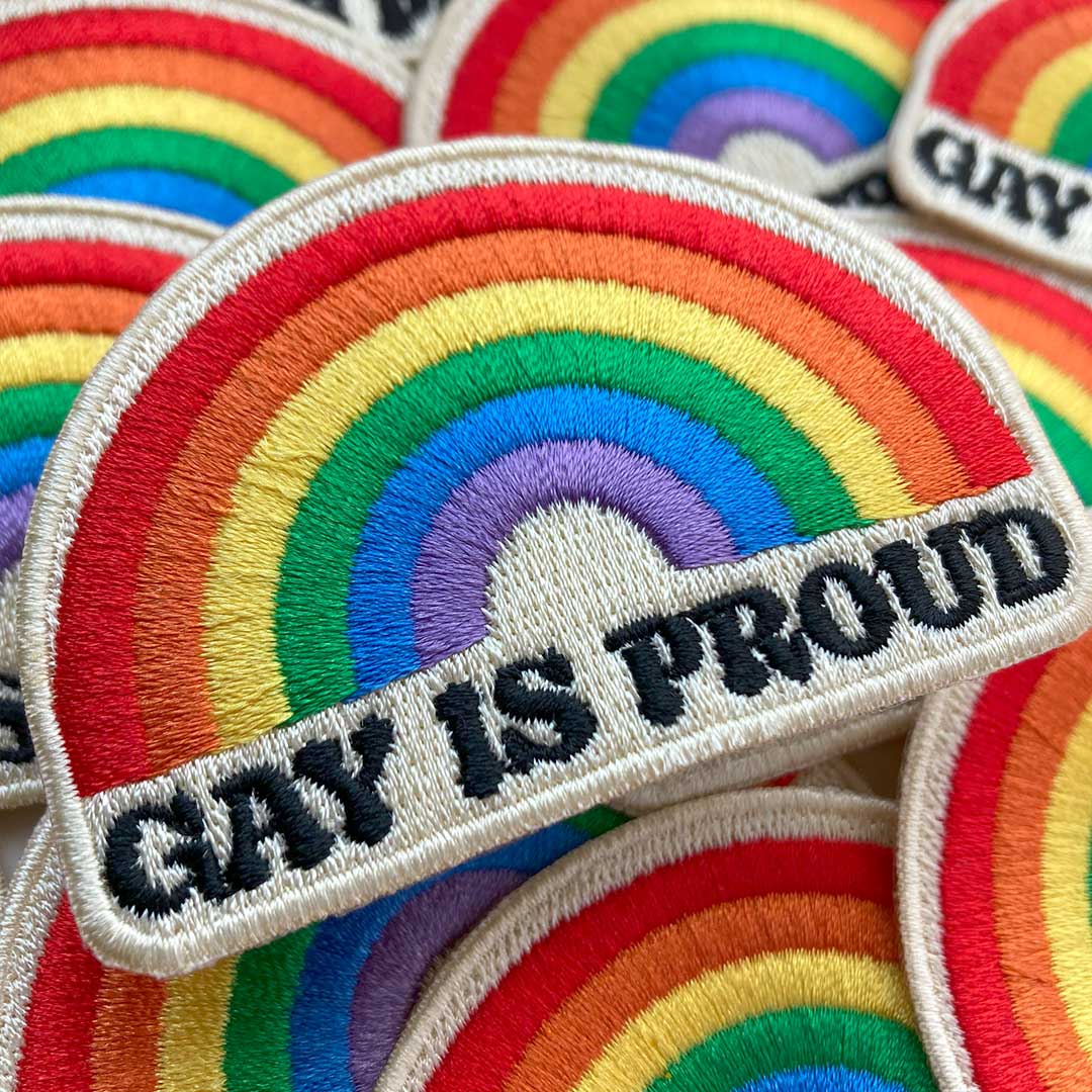Gay Is Proud Iron On Patch | Gay Pride Patches – Rainbow & Co