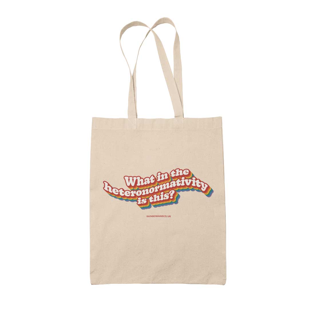 What in the Heteronormativity is This? Tote Bag – Rainbow & Co