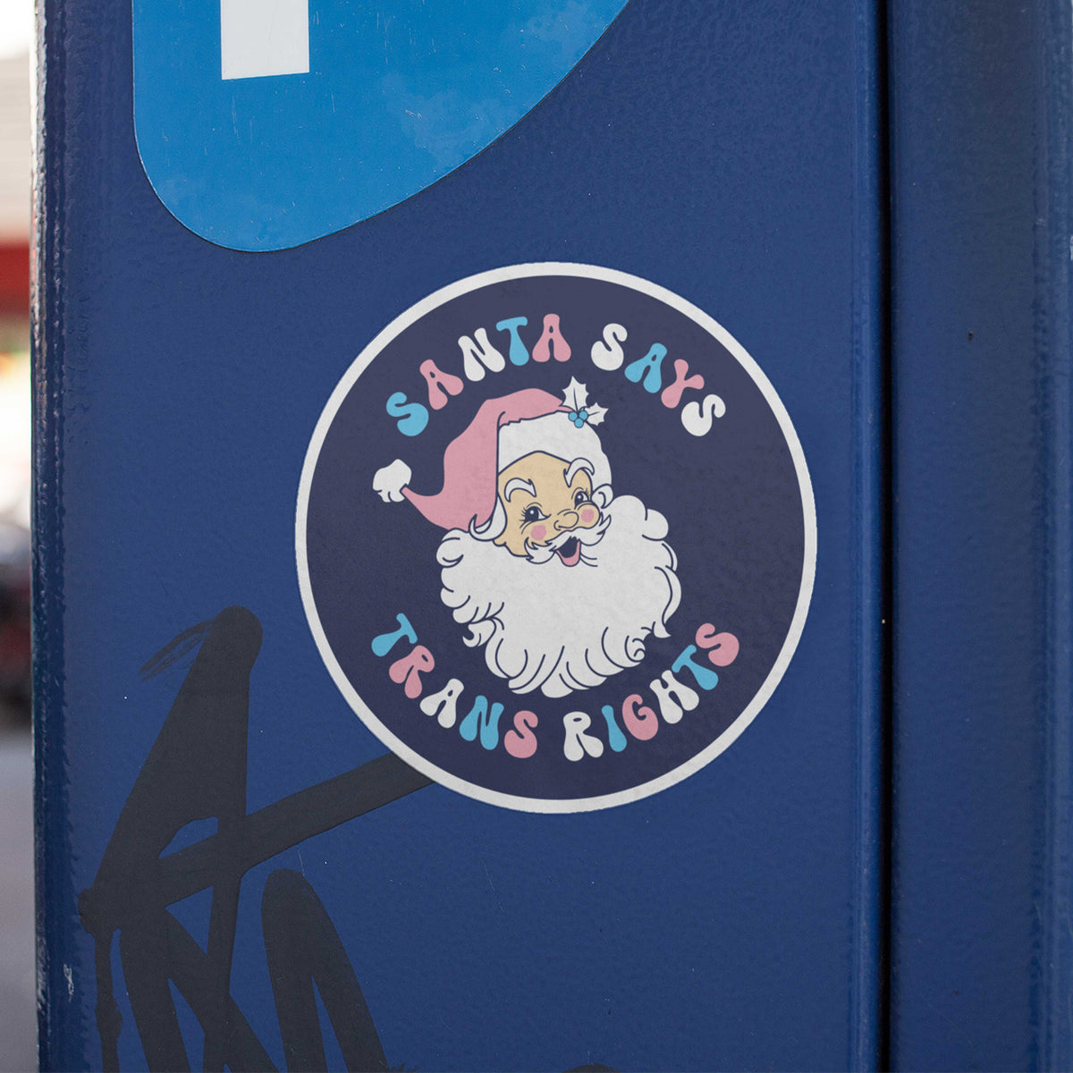Santa Says Trans Rights Vinyl Sticker – Rainbow & Co
