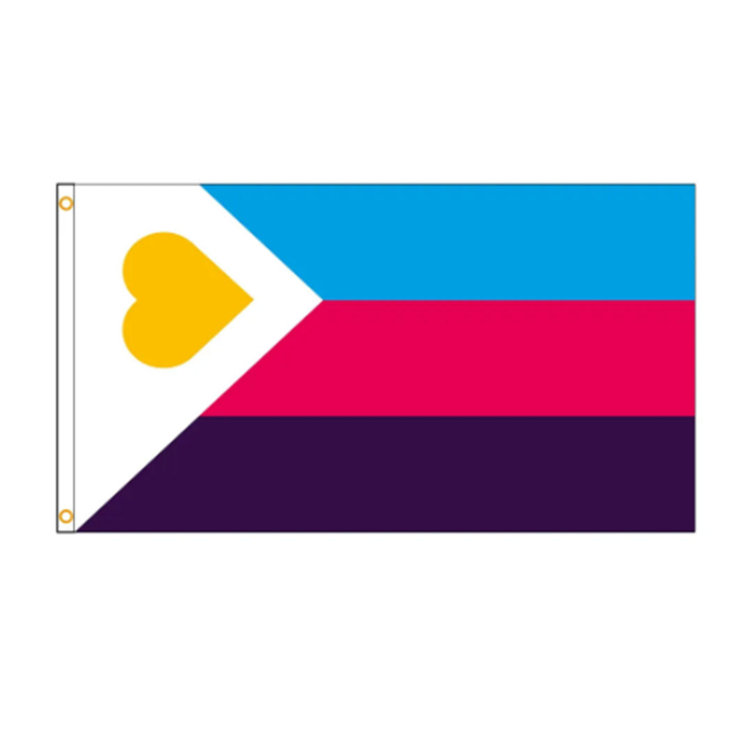 Tricolor Polyamory Flag - 5ft x 3ft | Polyamorous Flag – Rainbow & Co