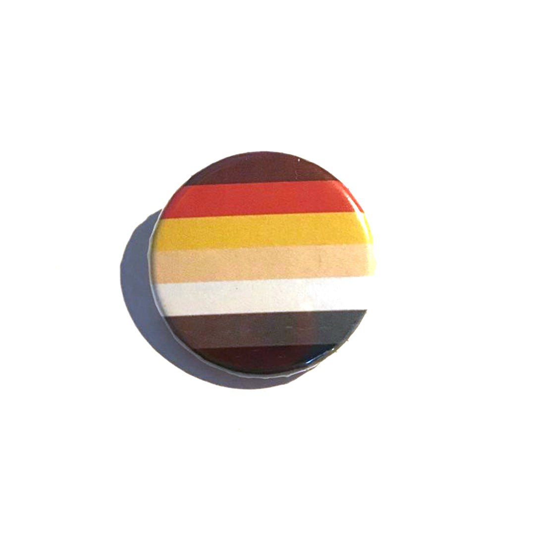 Bear Pride Flag Badge | Bear Flag Pin | Rainbow & Co