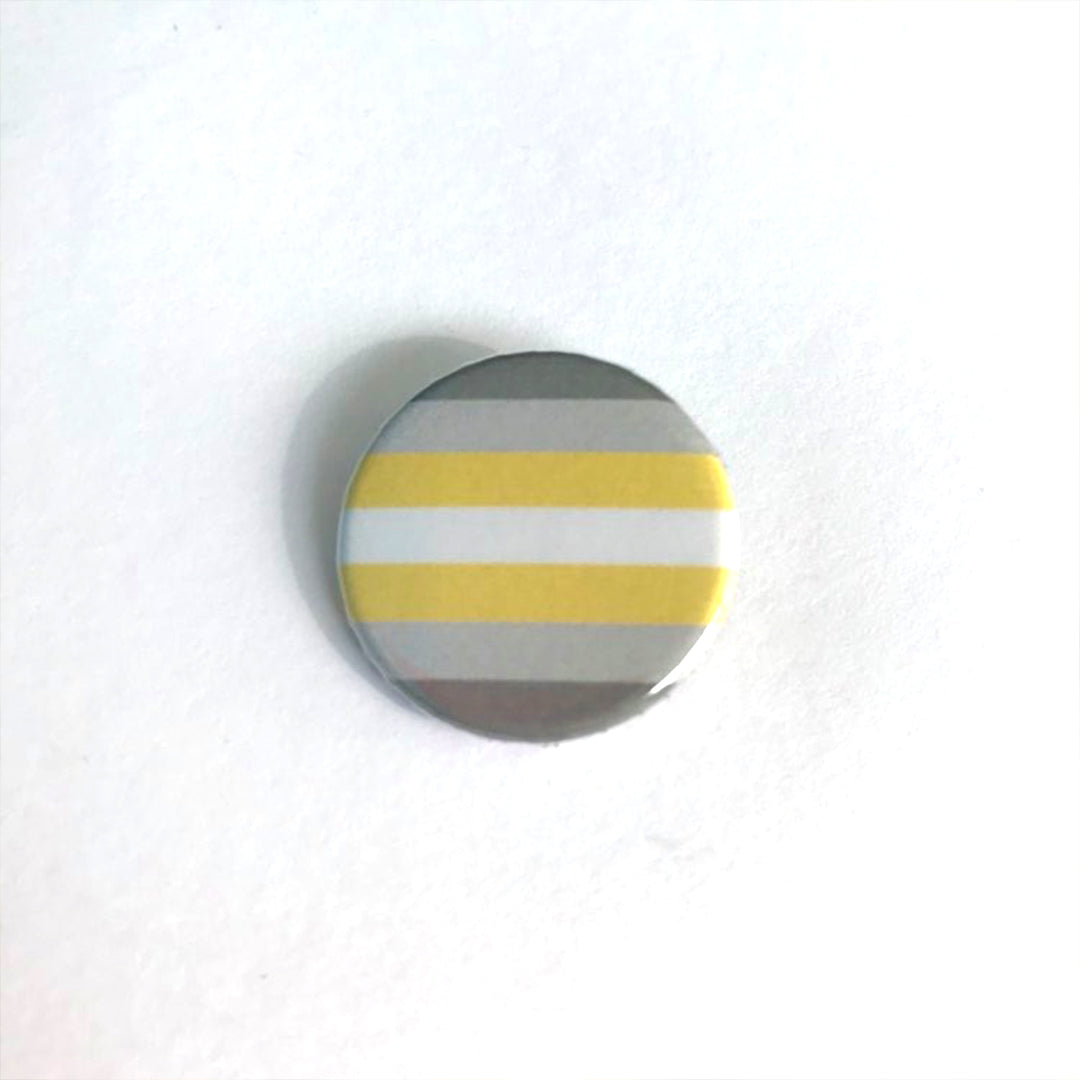 Demigender Flag Badge | Demigender Pride Badge | Rainbow & Co