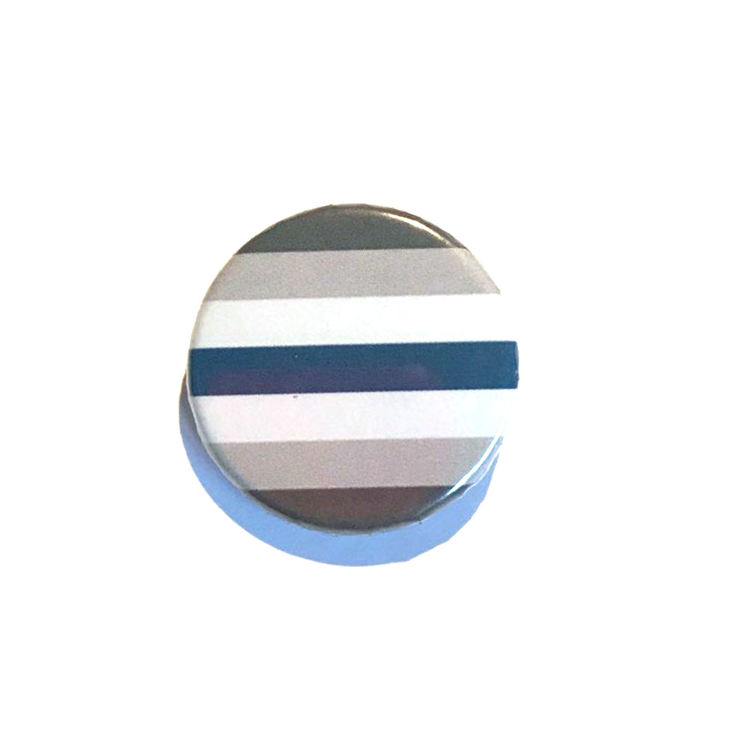 Greygender Pride Flag Badge | Greygender Flag Pin | Rainbow & Co