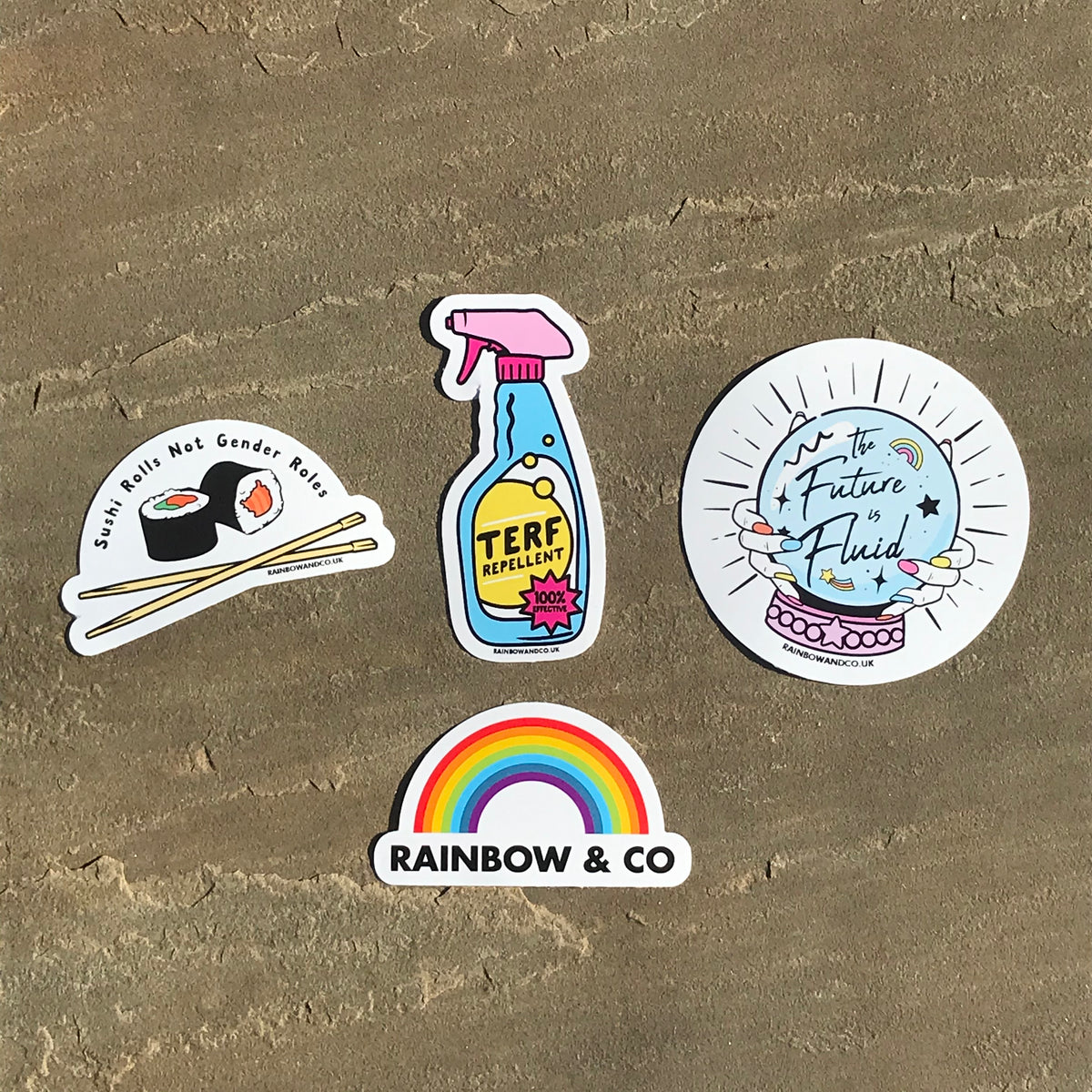 TERF Repellent Vinyl Sticker | Anti Terf Sticker | Rainbow & Co