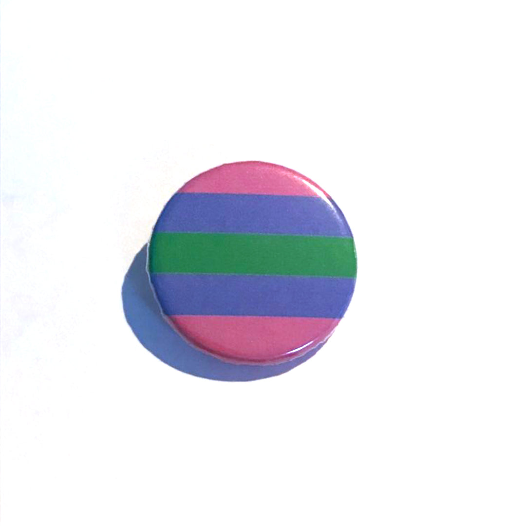 Trigender Pride Flag Badge | Trigender Flag Pin | Rainbow & Co