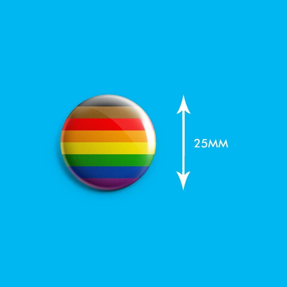 Inclusive Pride Flag Badge | LGBTQ Accessories – Rainbow & Co